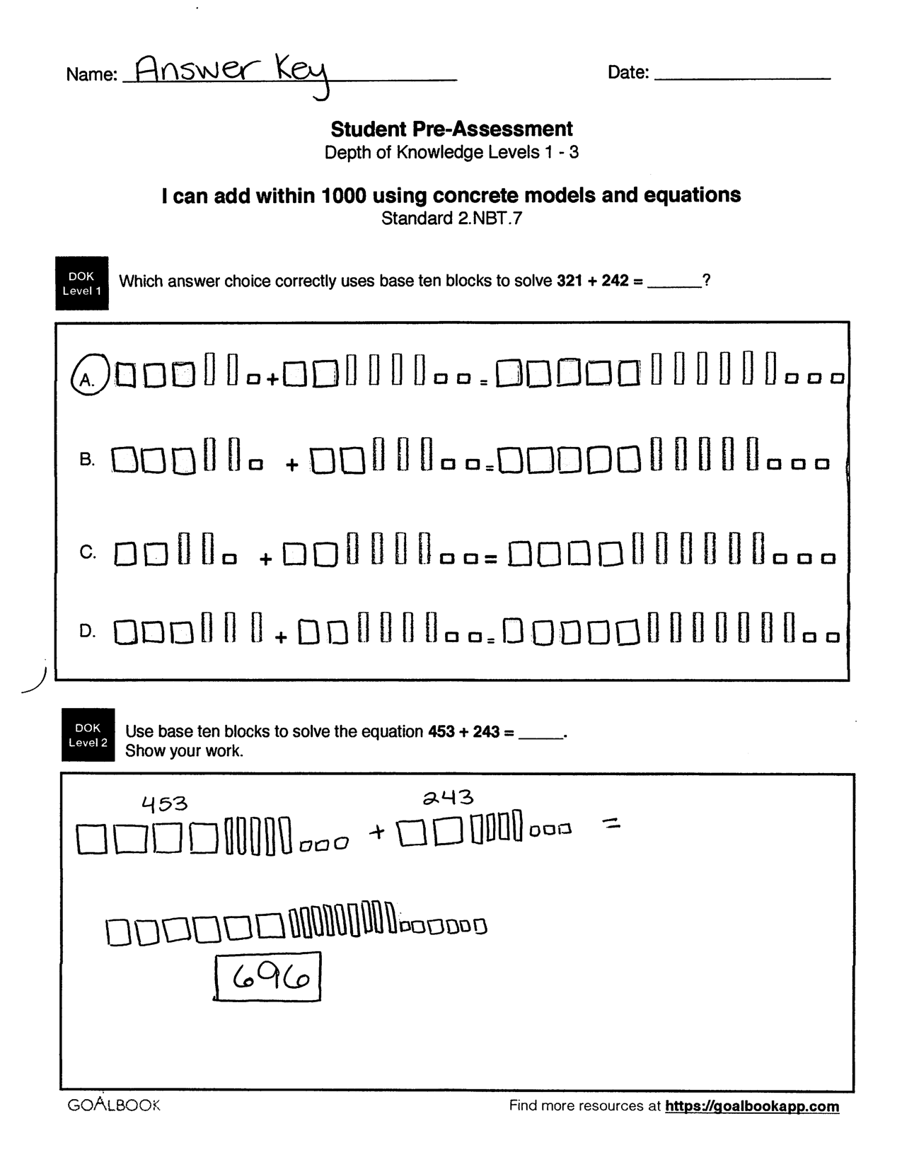 2.NBT.7 Add and Subtract within 1000 | Math: Number & Operations in Base Ten | 2nd Grade ...